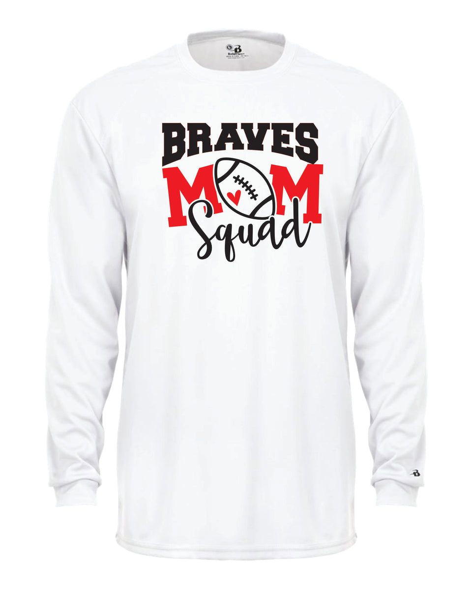 Mechanicsville Braves Long Sleeve Badger Dri Fit Shirt-FOOTBALL MOM SQ ...