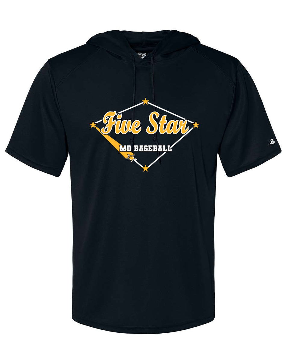 Five Star Badger Dri-Fit SS Hooded Shirt - Home Run – R3K Designs & Apparel